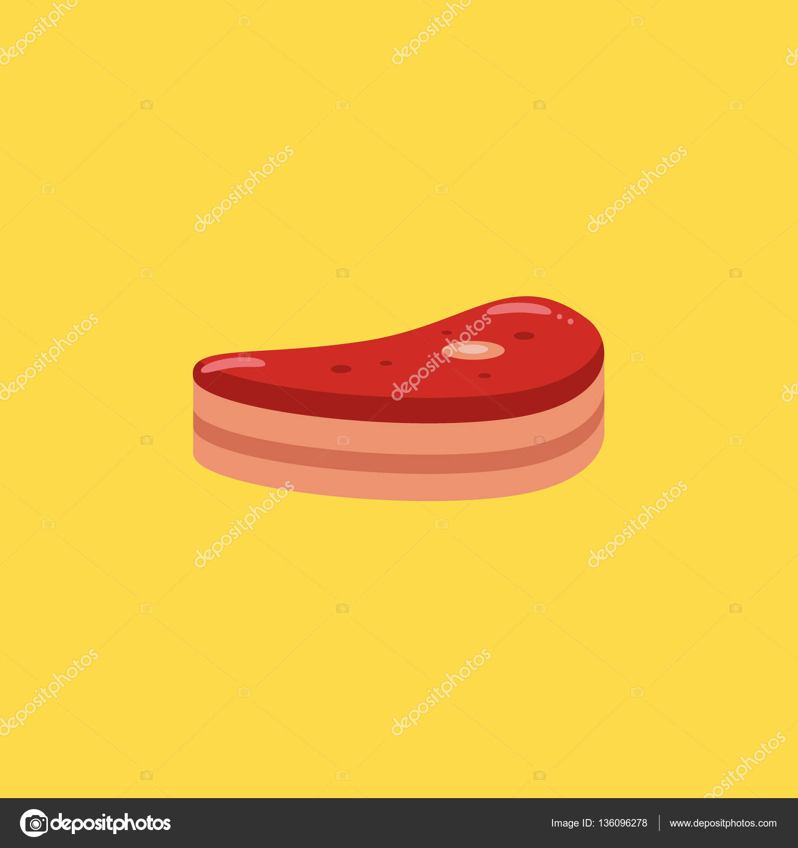 Meat icon illustration isolated vector sign symbol — Stock Vector ...