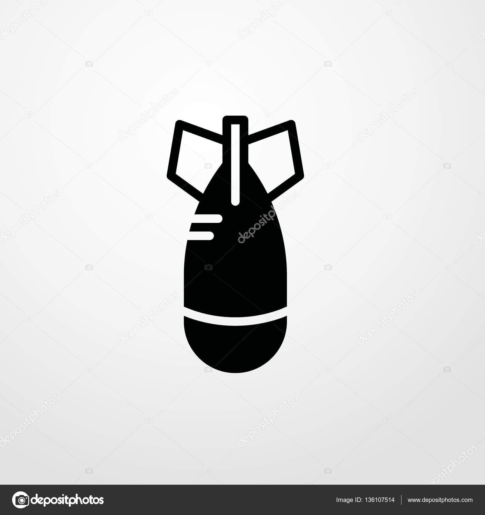 Missile icon illustration isolated vector sign symbol — Stock Vector ...