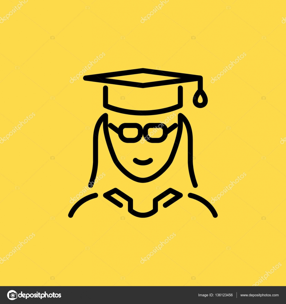 Student icon illustration isolated vector sign symbol — Stock Vector ...