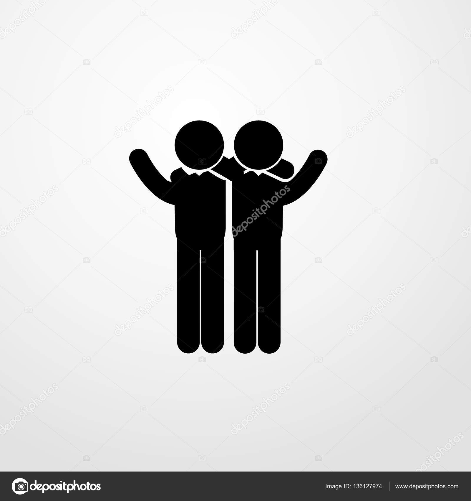 Friends icon illustration isolated vector sign symbol — Stock Vector ...