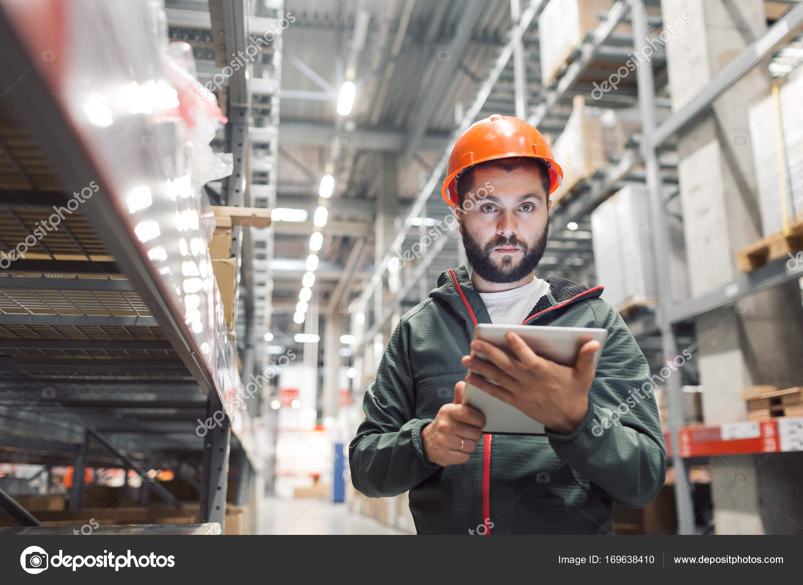 Wholesale, logistic, people and export concept - manager or supervisor ...