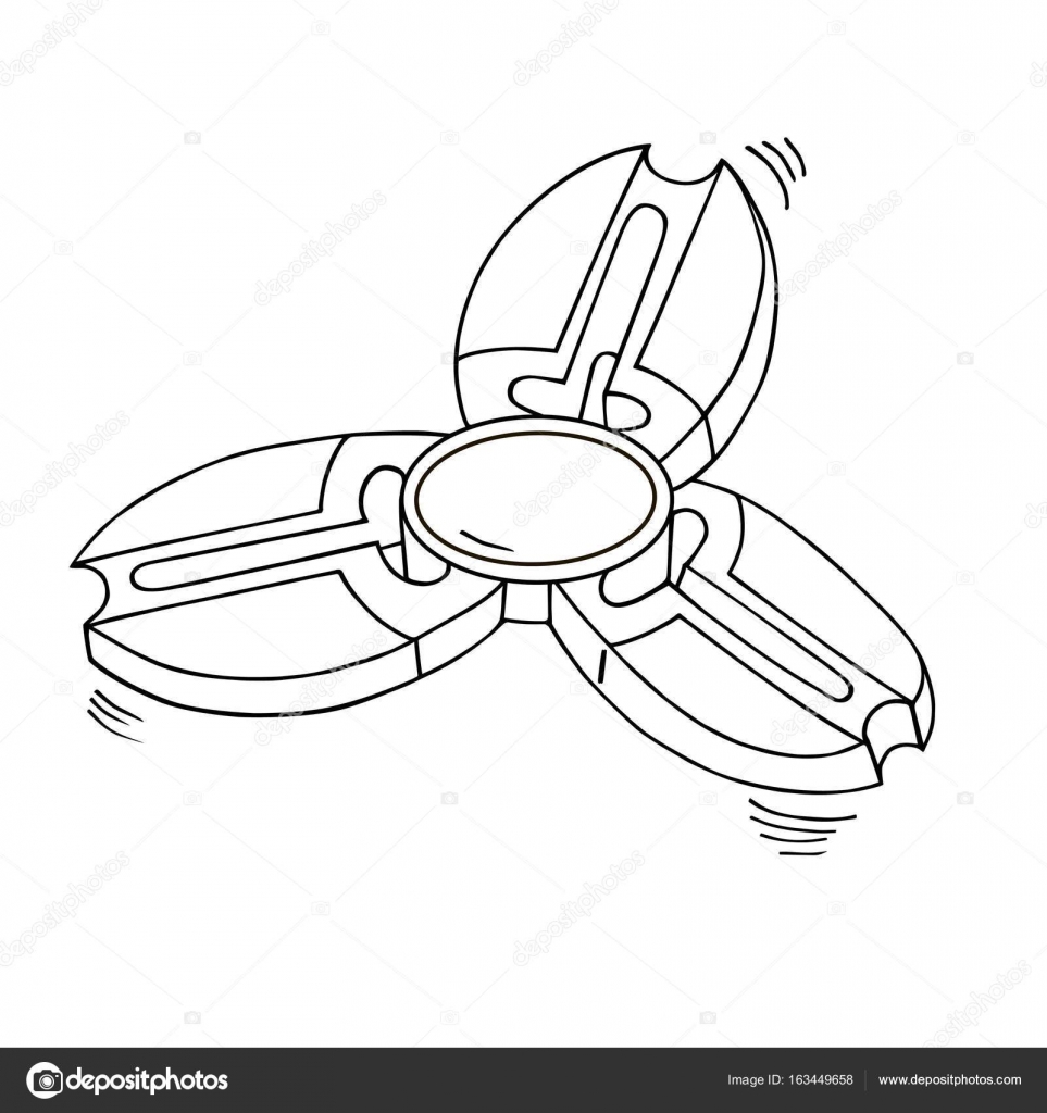 Finger spinner sketch. Stock Vector Image by ©NataliaVarlamova #163449658