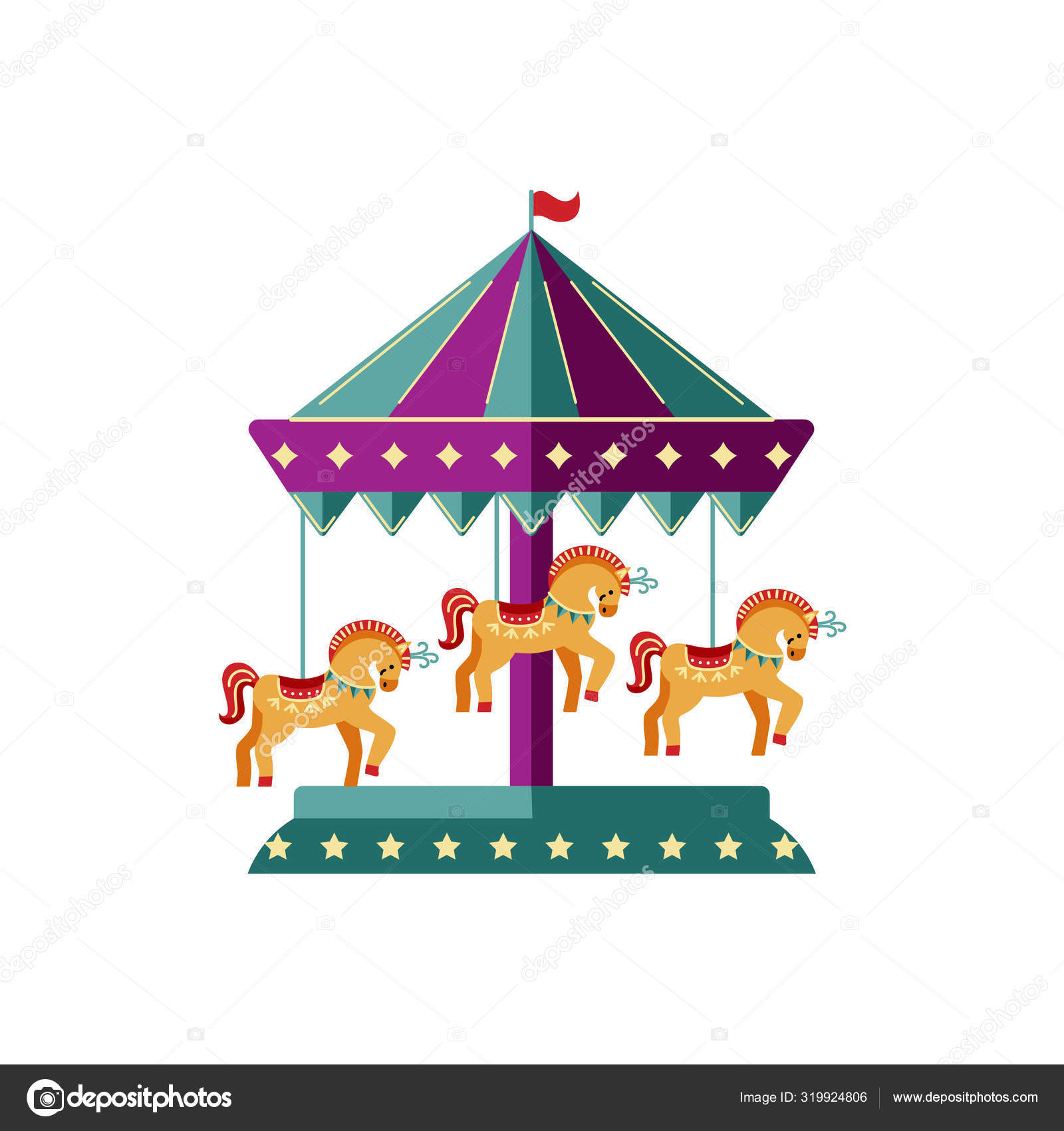 Carousel Horse Vector