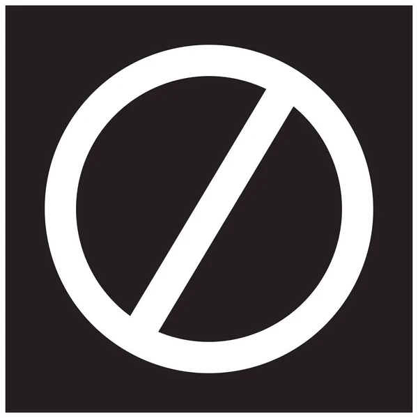 Not Allowed Sign — Stock Vector © konstsem #5952707