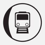 Back view of train line icon. Stock Vector Image by ©VisualGeneration ...