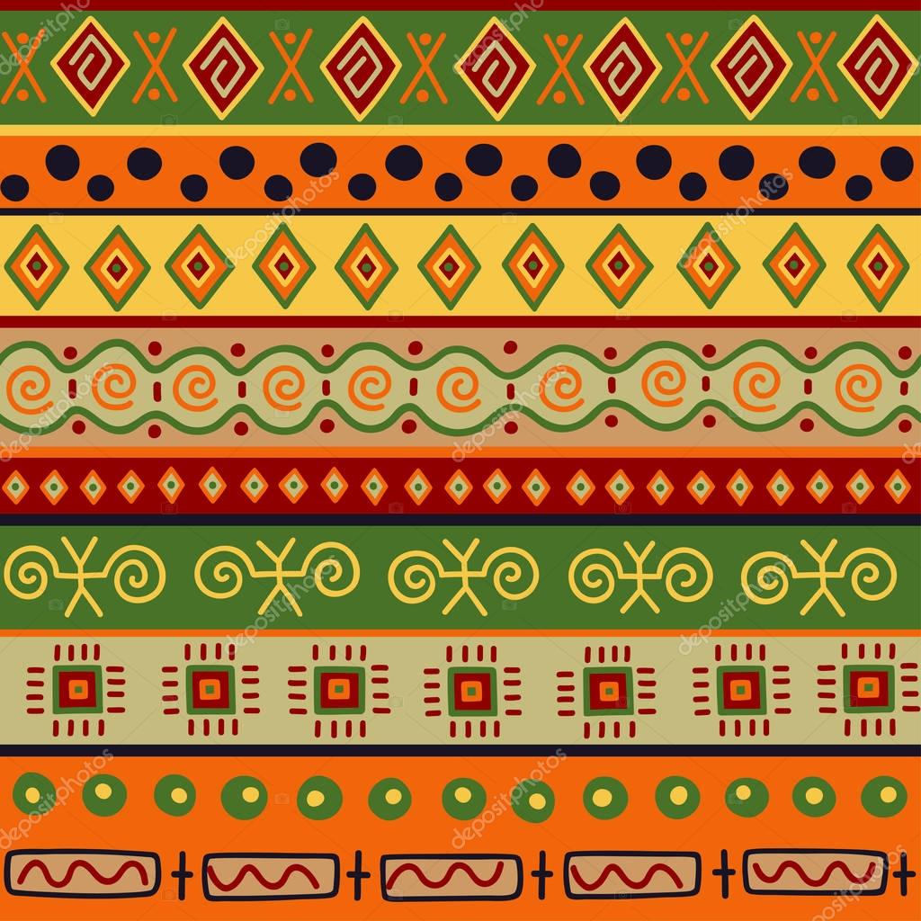 Patrón de color sin costuras en estilo étnico. Elemento ornamental Tema ...