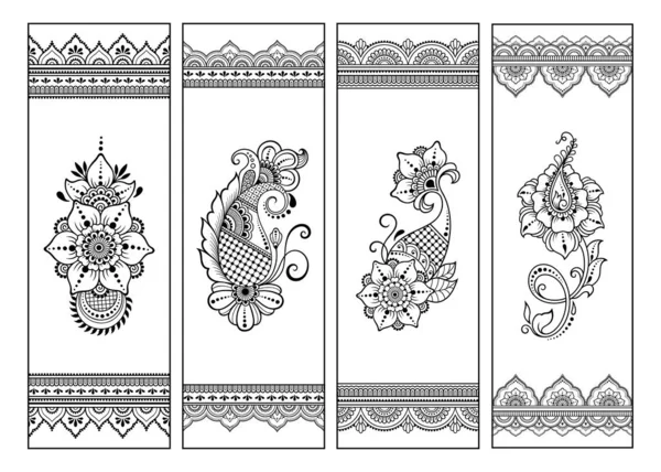 Mehndi design poster template Vector Art Stock Images | Depositphotos