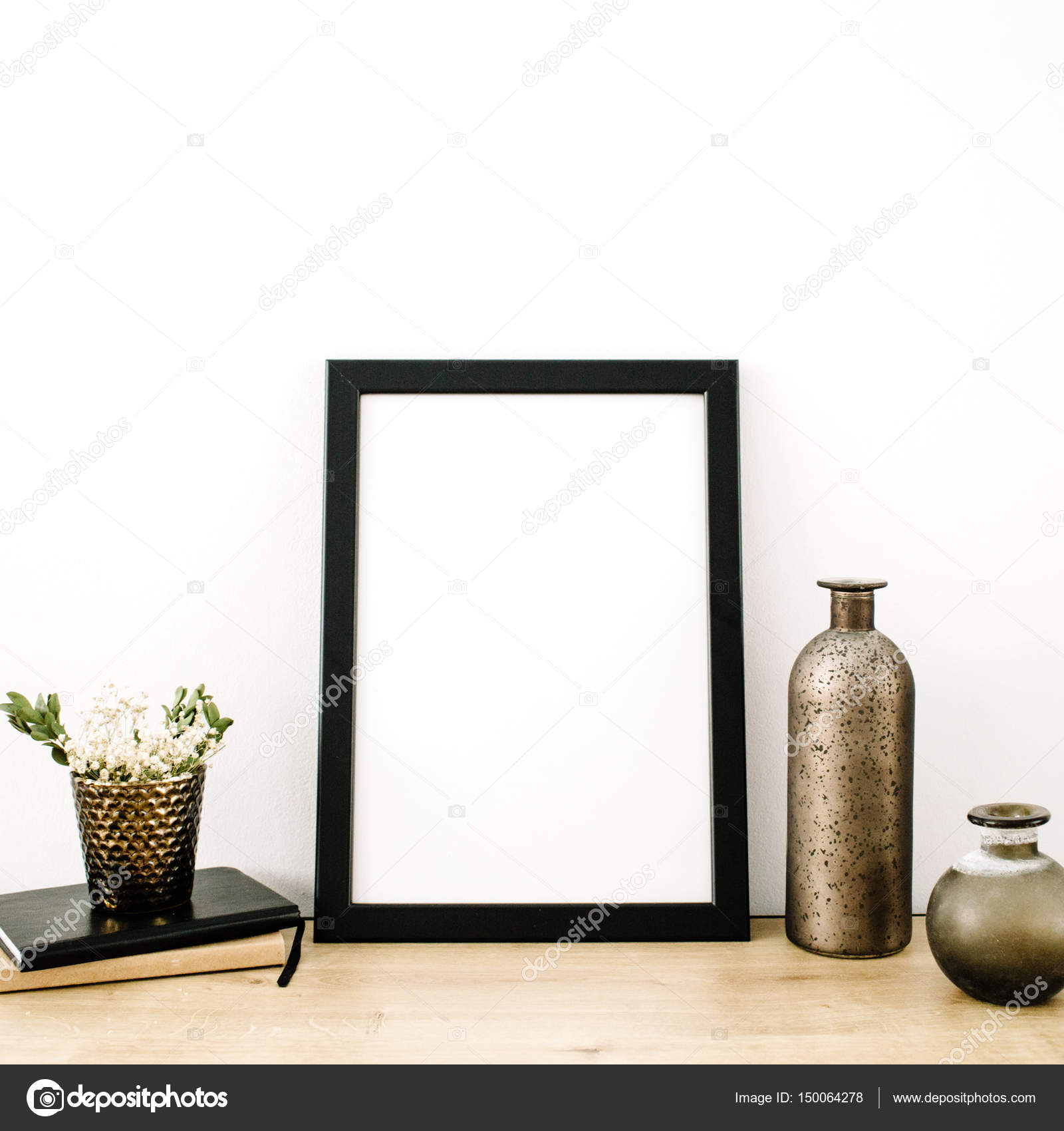 Photo frame with trendy stuff — Stock Photo © maximleshkovich #150064278