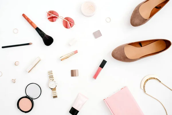 Female pink styled accessories Stock Photo by ©maximleshkovich 150657110