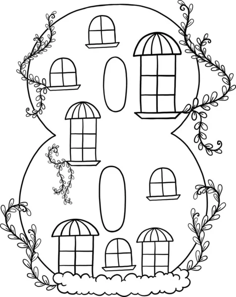 Casa de cuento de hadas de números. Casa de cuento de hadas desde el ...