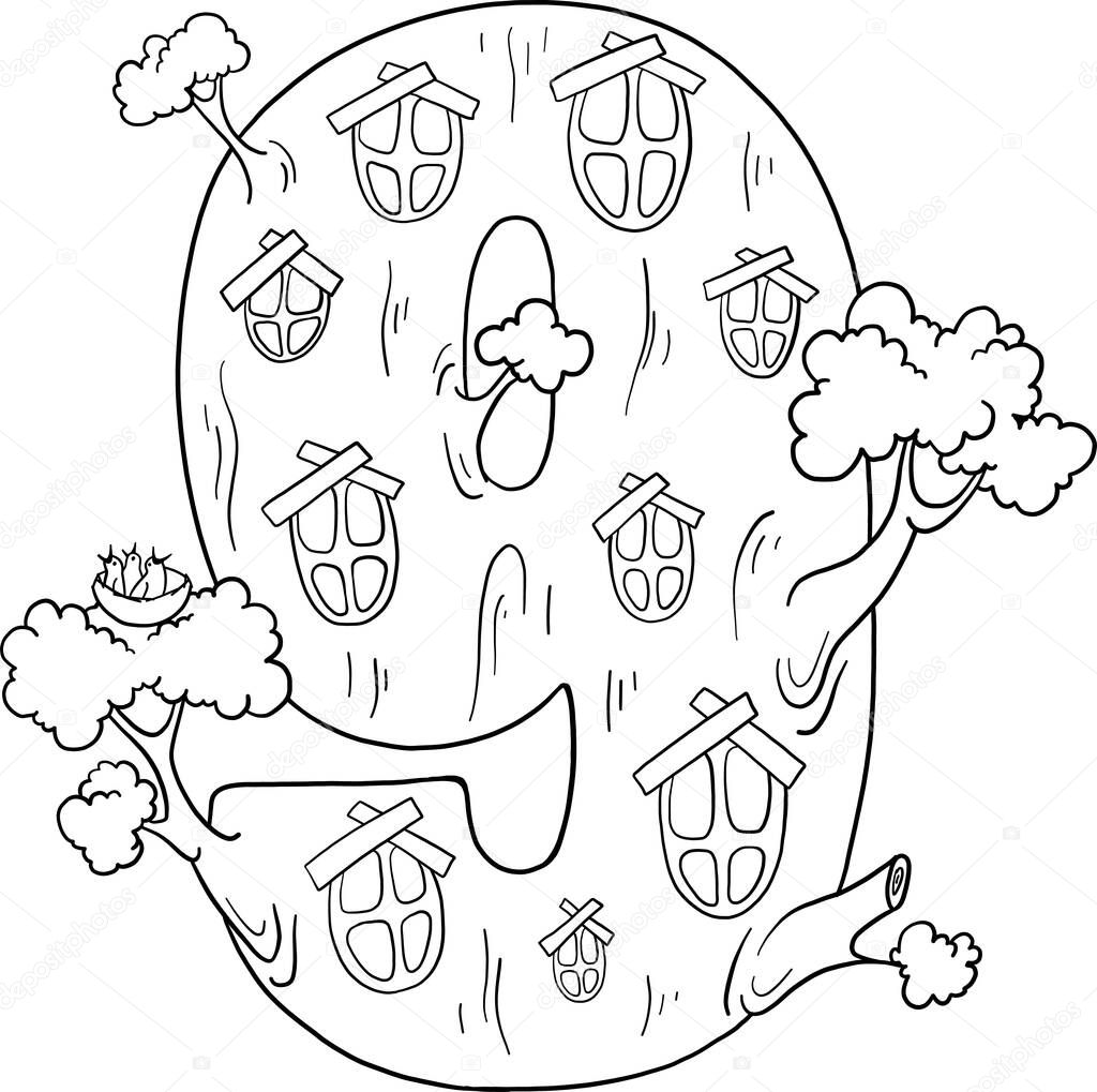 Casa de cuento de hadas de números. Casa de cuento de hadas desde el ...