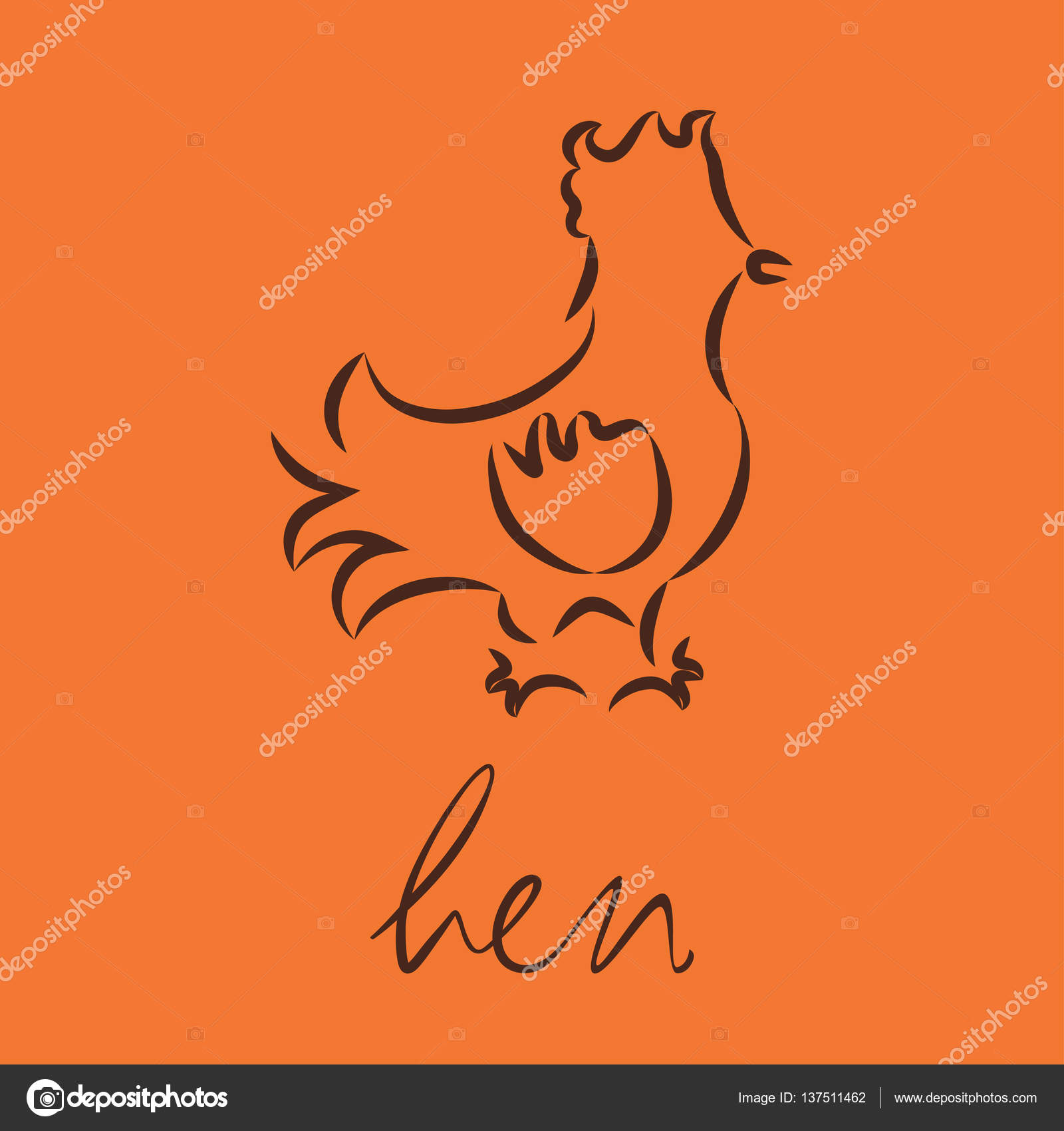 Logo of hen Stock Vector Image by ©tatianastulbo.gmail.com #137511462