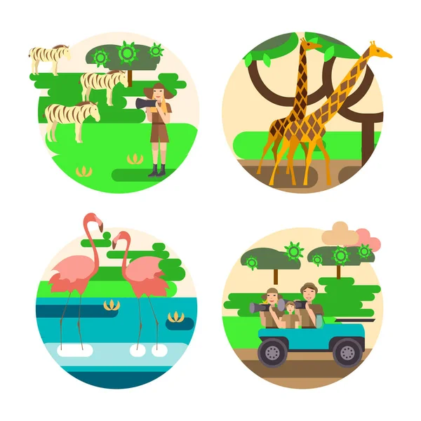 African safari concept Vector Art Stock Images | Depositphotos