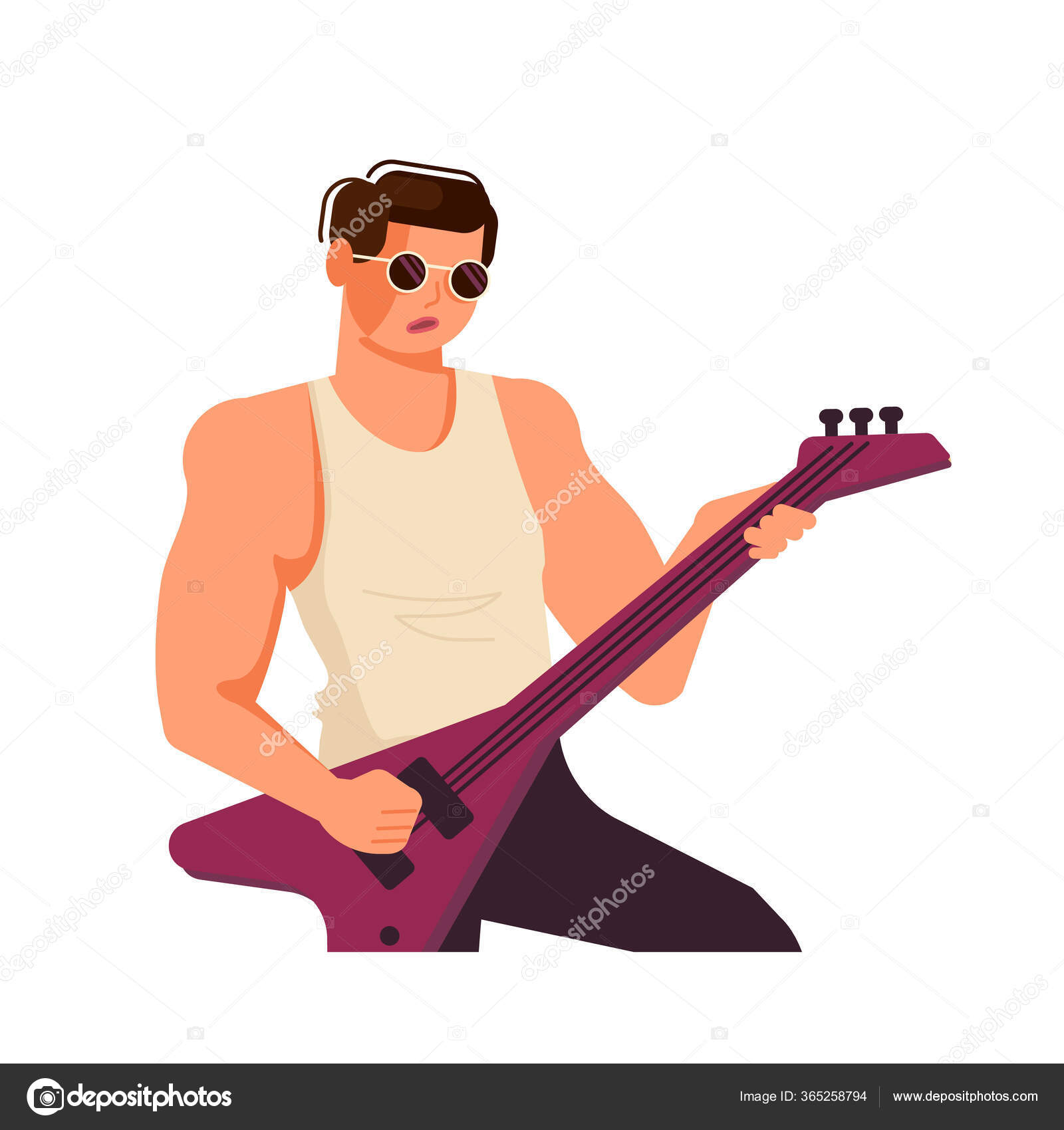 Rock male singer Stock Vector Image by ©tatianastulbo.gmail.com #365258794
