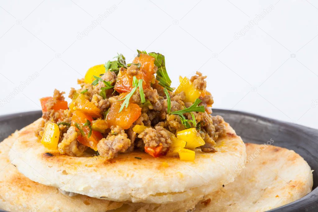 Arepa Colombiana Rematada Con Carne Molida 2022