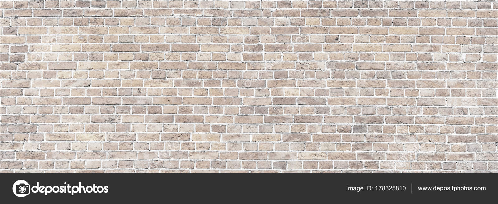 Whitewashed old brick wall panorama. Stock Photo by ©Interpas 178325810