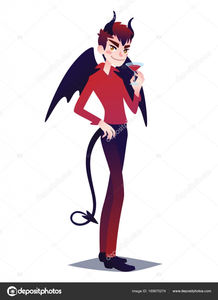 Devil boy. Cute young man in style of Mystic Monster going for ...
