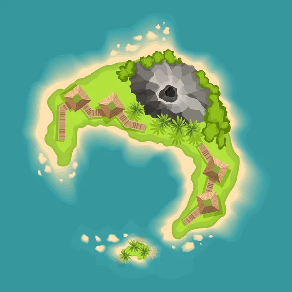 Island Map Cartoon