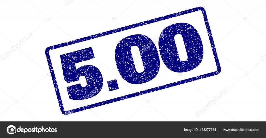 5.00 Rubber Stamp — Stock Vector © tatyana.sibcode.com #138277634