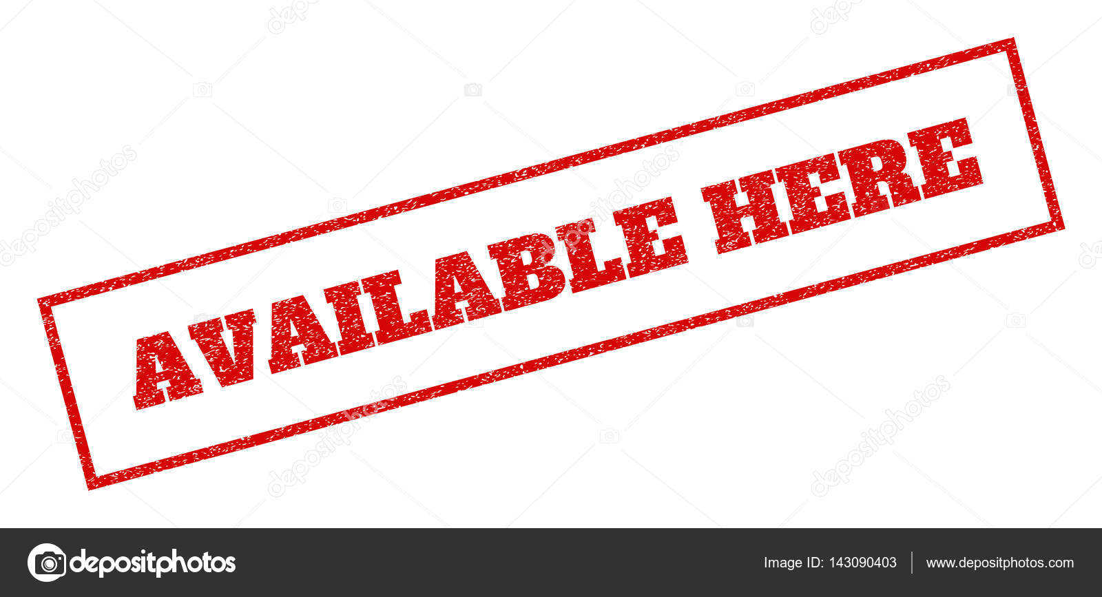 Available Here Rubber Stamp Stock Vector by ©tatyana.sibcode.com 143090403