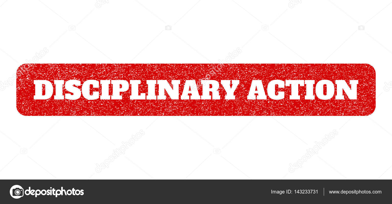 Disciplinary Action Rubber Stamp — Stock Vector © tatyana.sibcode.com ...