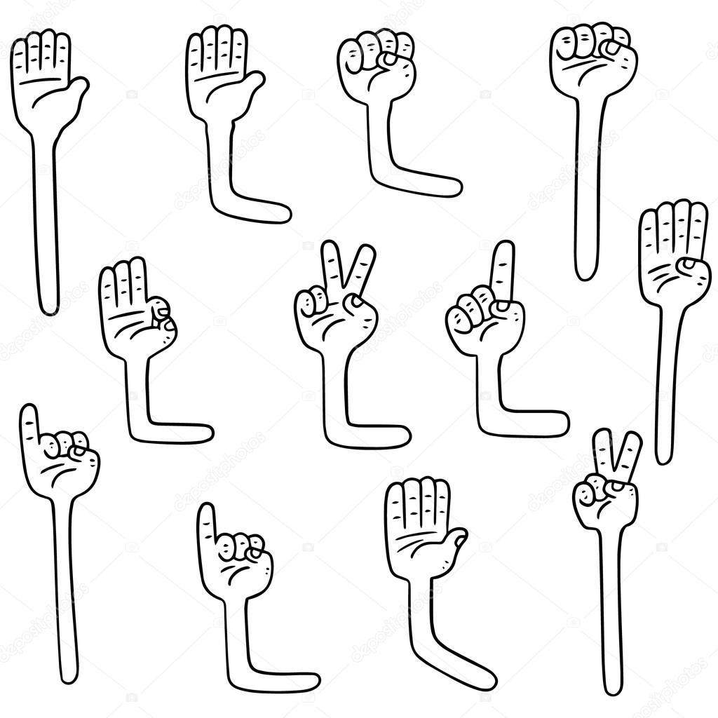 vector conjunto de brazo de dibujos animados 2024 vector conjunto de brazo de dibujos animados 2024