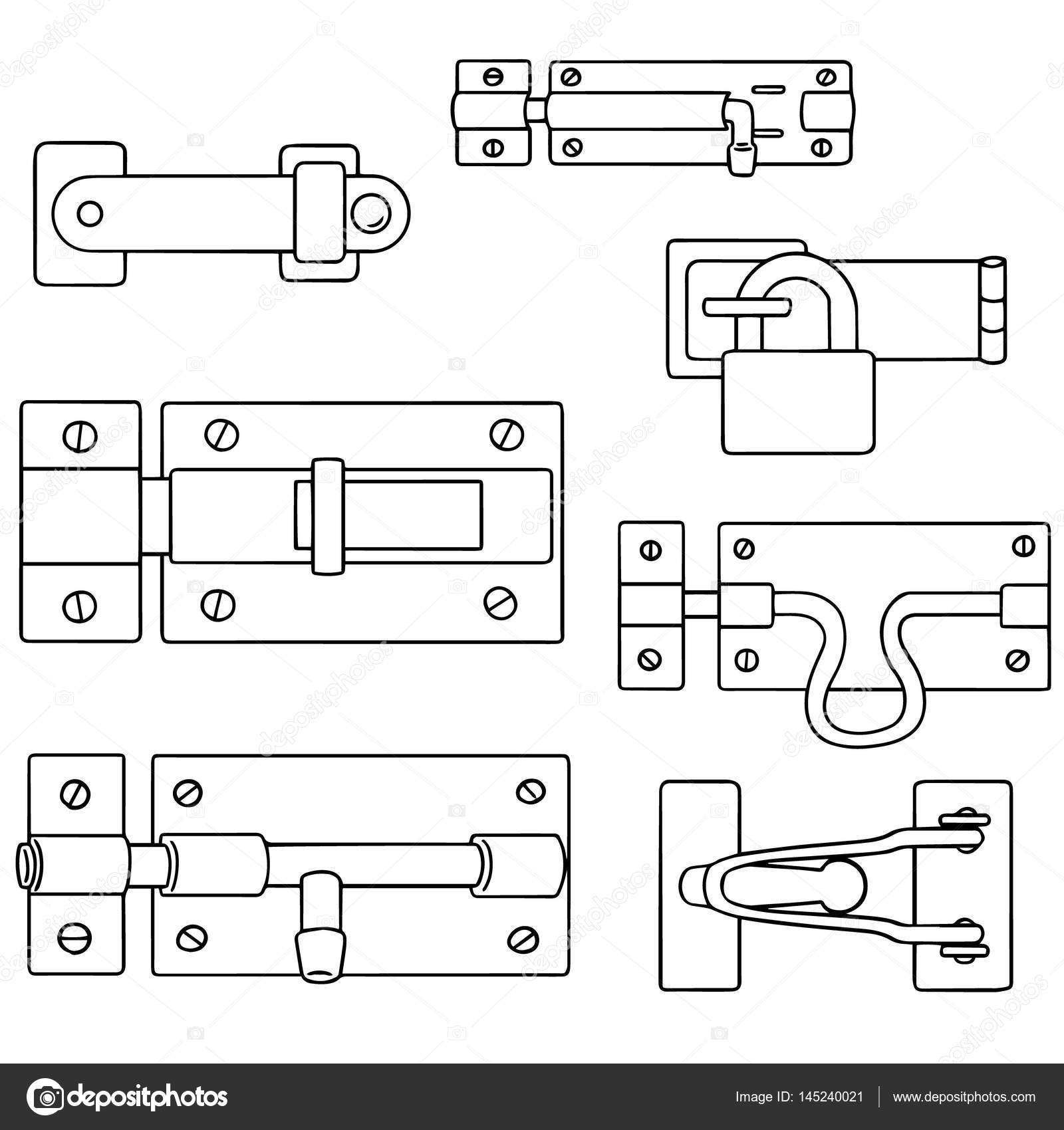 Vector set of latch Stock Vector Image by ©ourlifelooklikeballoon ...