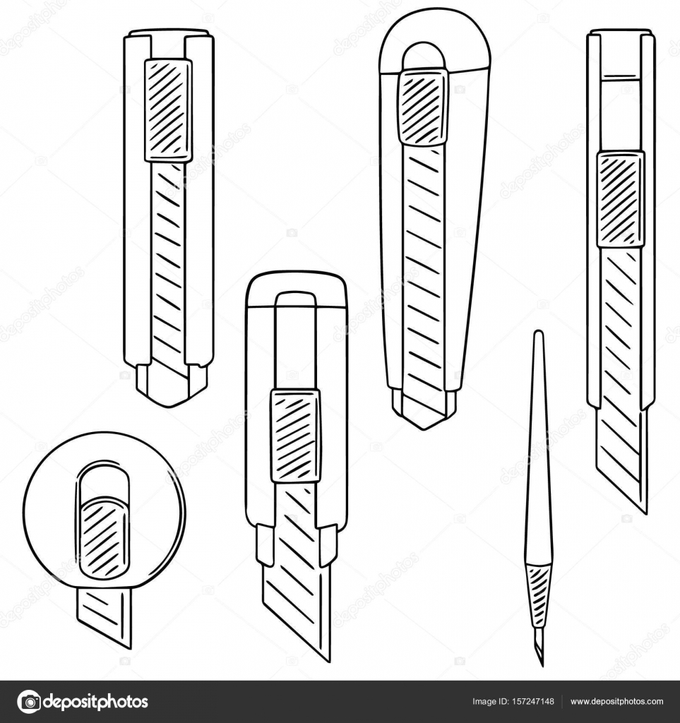 Juego de vectores de cortador Vector de stock por ...