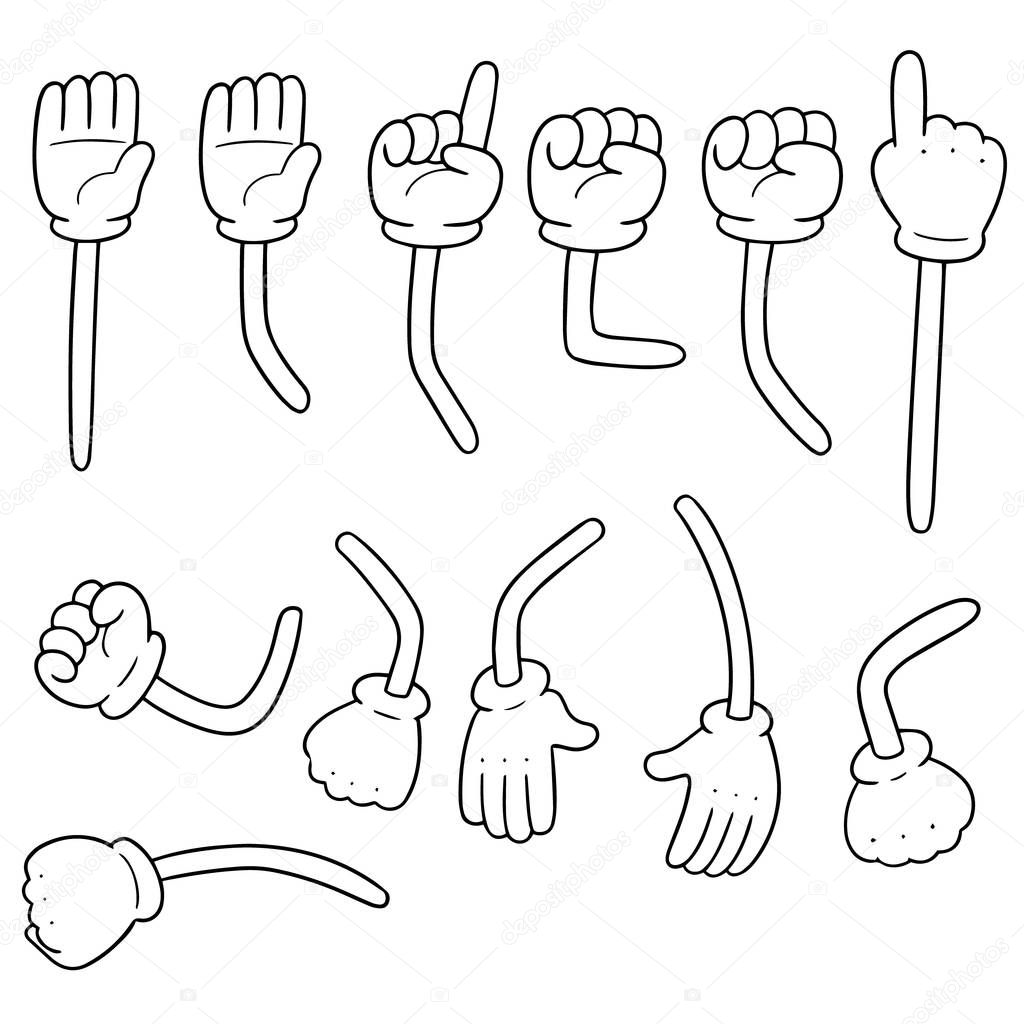 vector conjunto de brazo de dibujos animados 2024 vector conjunto de brazo de dibujos animados 2024