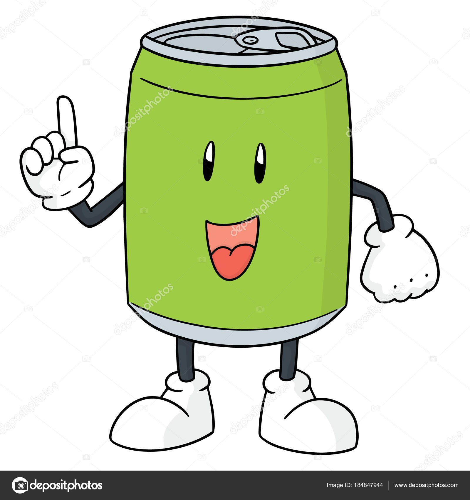 Vector Can Cartoon Stock Vector Image by ©ourlifelooklikeballoon ...