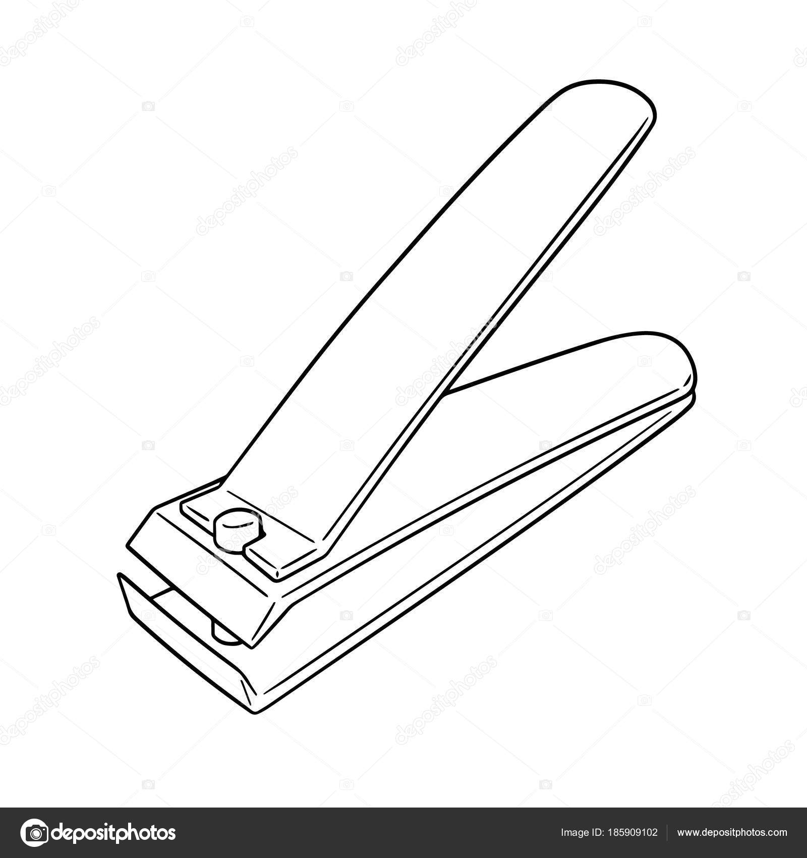 Nail Cutter Stock Photo Sketch Coloring Page