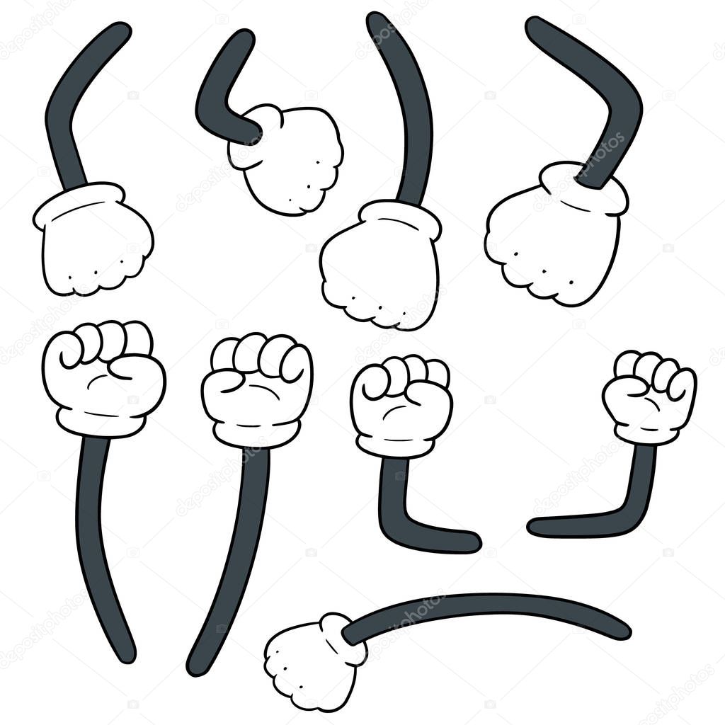 vector conjunto de brazos de dibujos animados 2023 vector conjunto de brazos de dibujos animados 2023