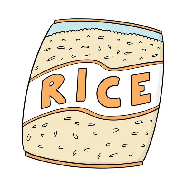 Dibujos animados de bolsa de arroz — Archivo Imágenes Vectoriales © theblackrhino #46680019