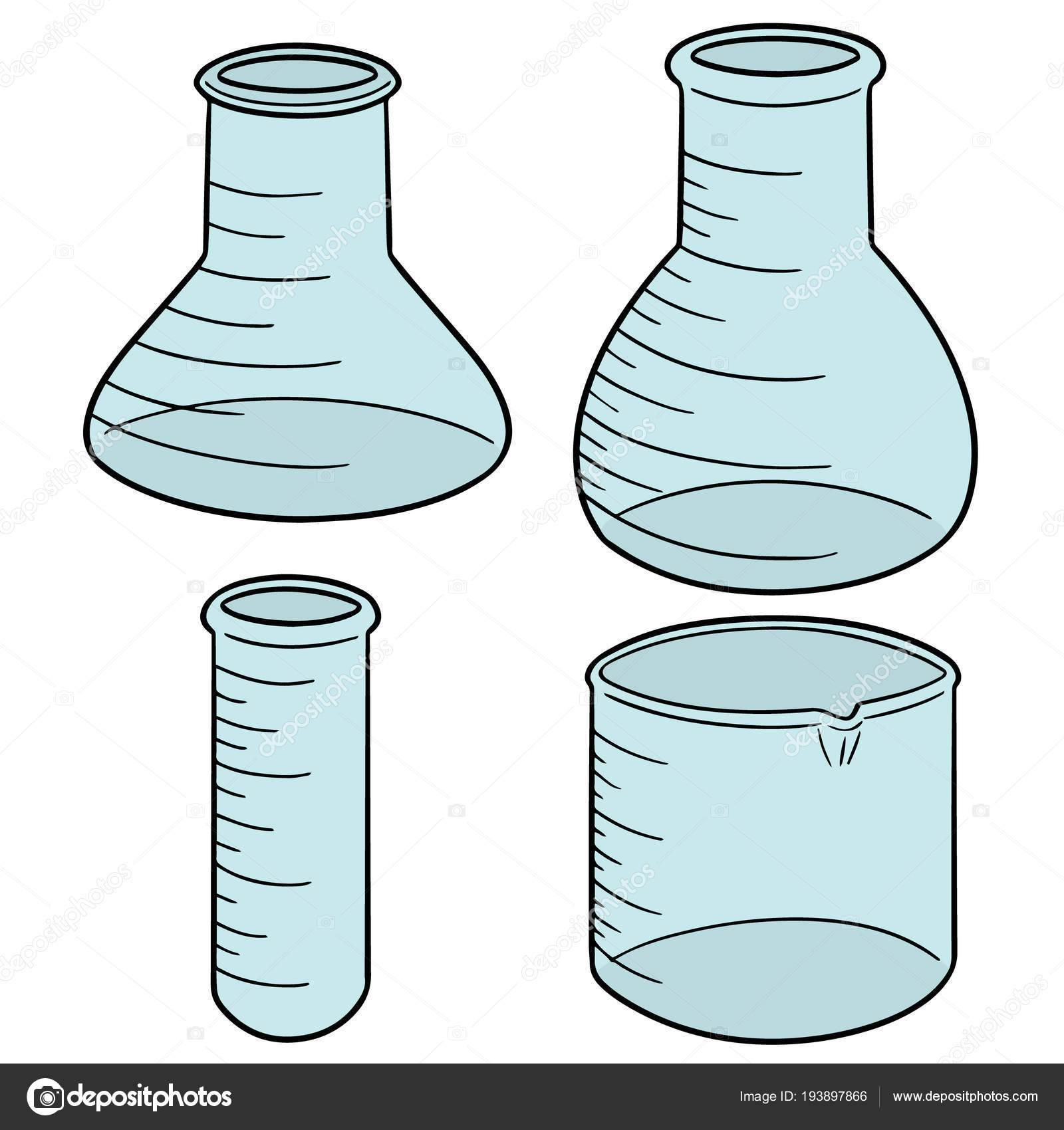 Vector Set Laboratory Glassware Stock Vector Image by ... Vector Set Laboratory Glassware Stock Vector Image by ...