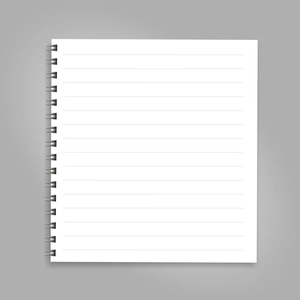 Notebook paper with pencil — Stock Vector © DeryaDraws #4775999