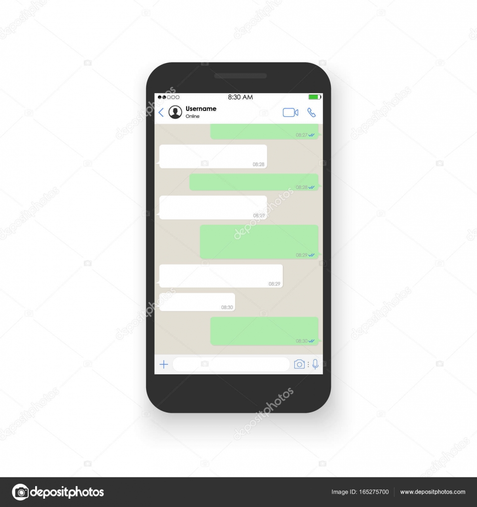 Social network concept. Blank template. Messenger window. Chating and ...