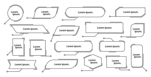 Set of callouts titles template. Callouts titles elements for web ...