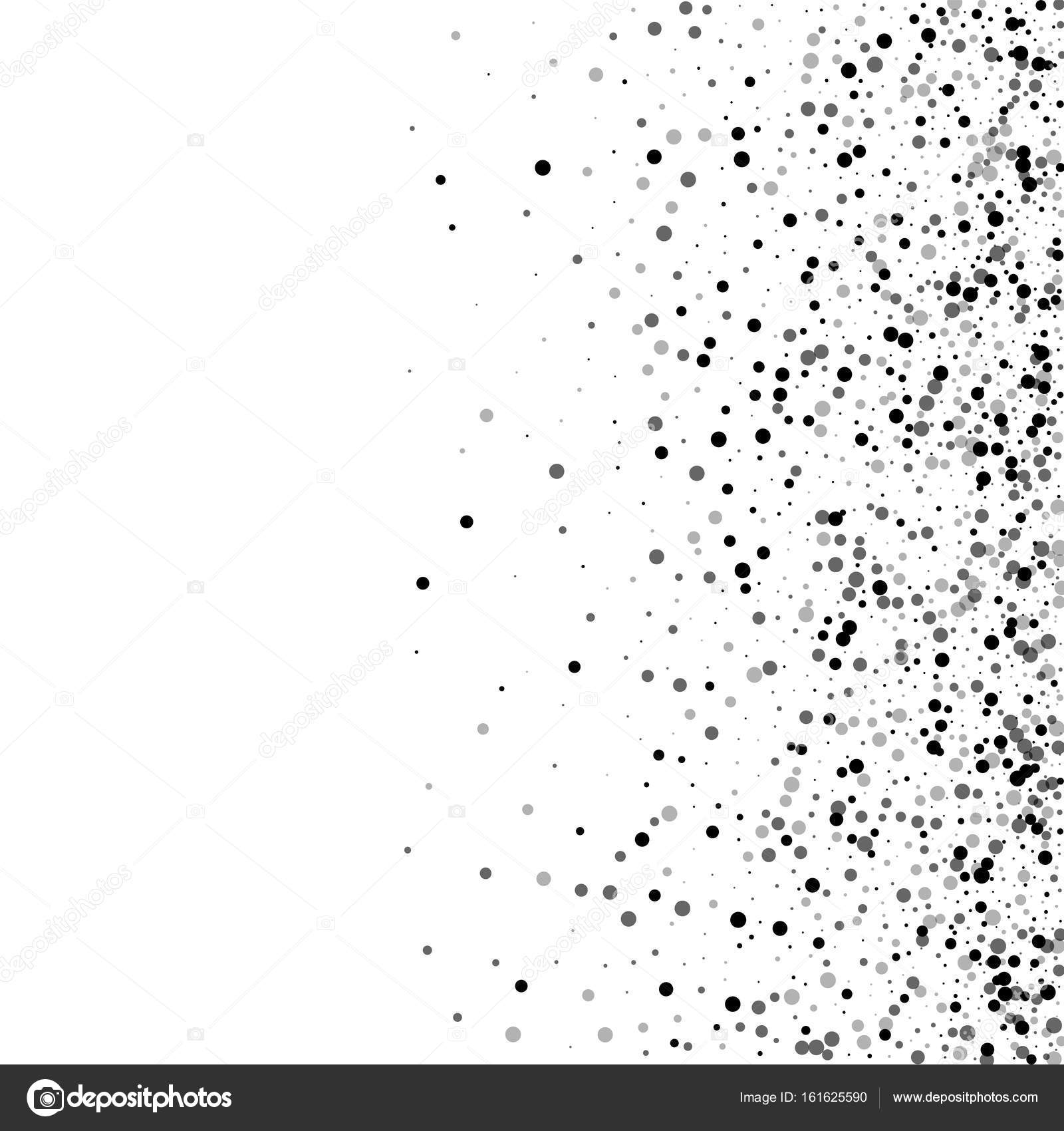 Dense black dots Scatter right gradient with dense black dots on white ...