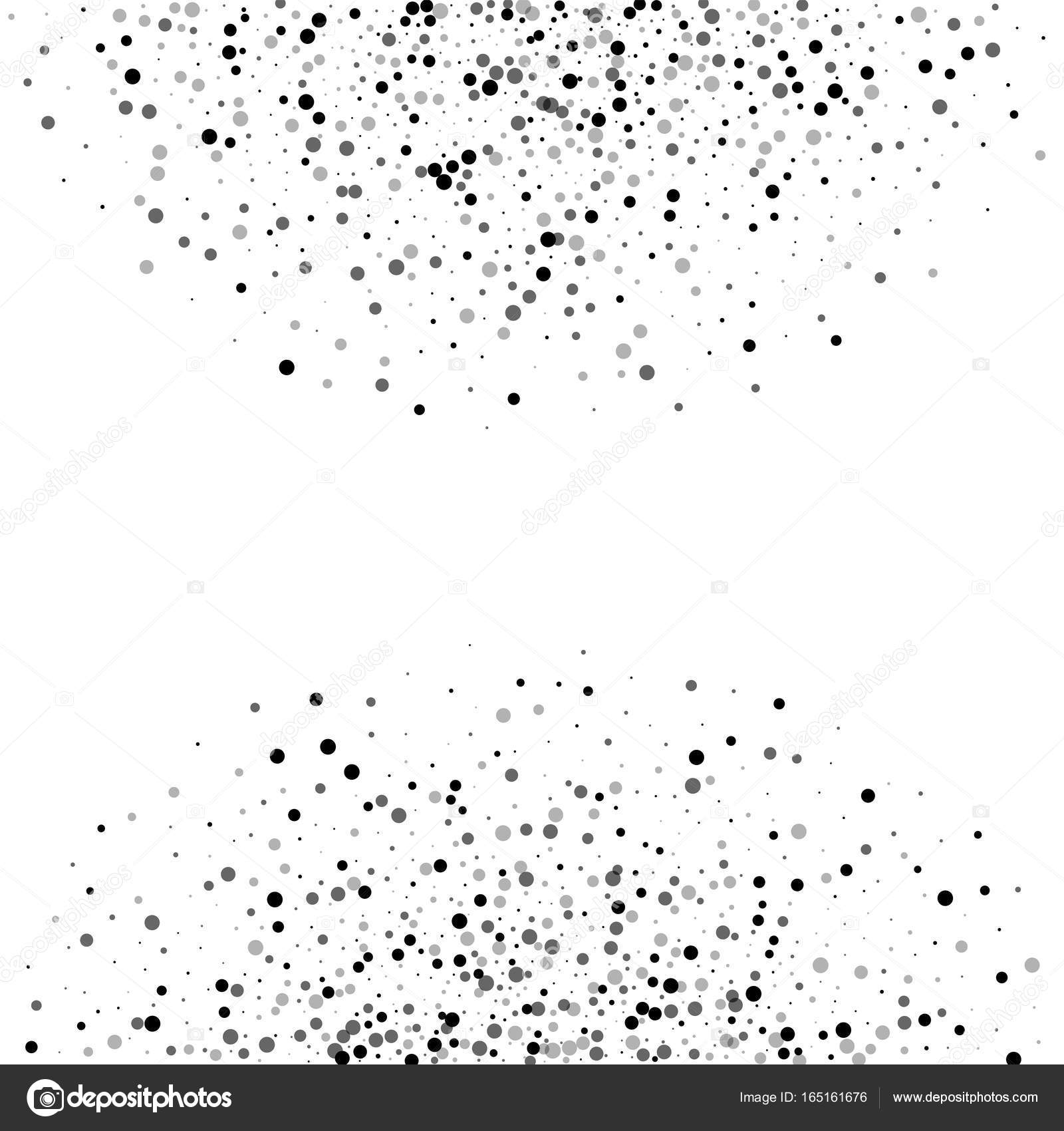 Dense black dots Abstract semicircle with dense black dots on white ...