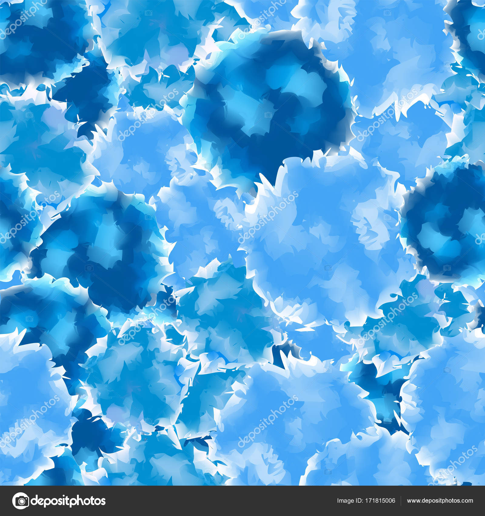 Blue seamless watercolor texture background Pretty abstract blue ...