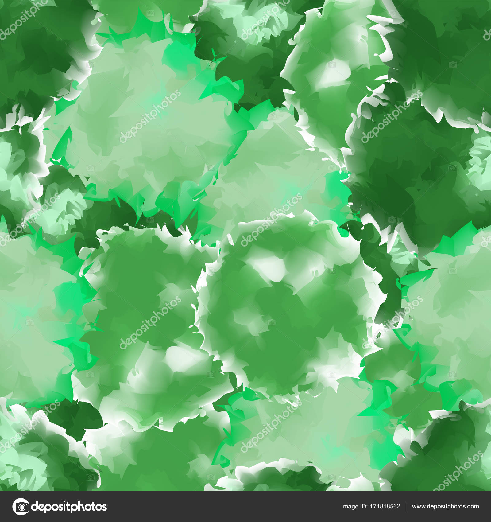 Green seamless watercolor texture background Shapely abstract green ...