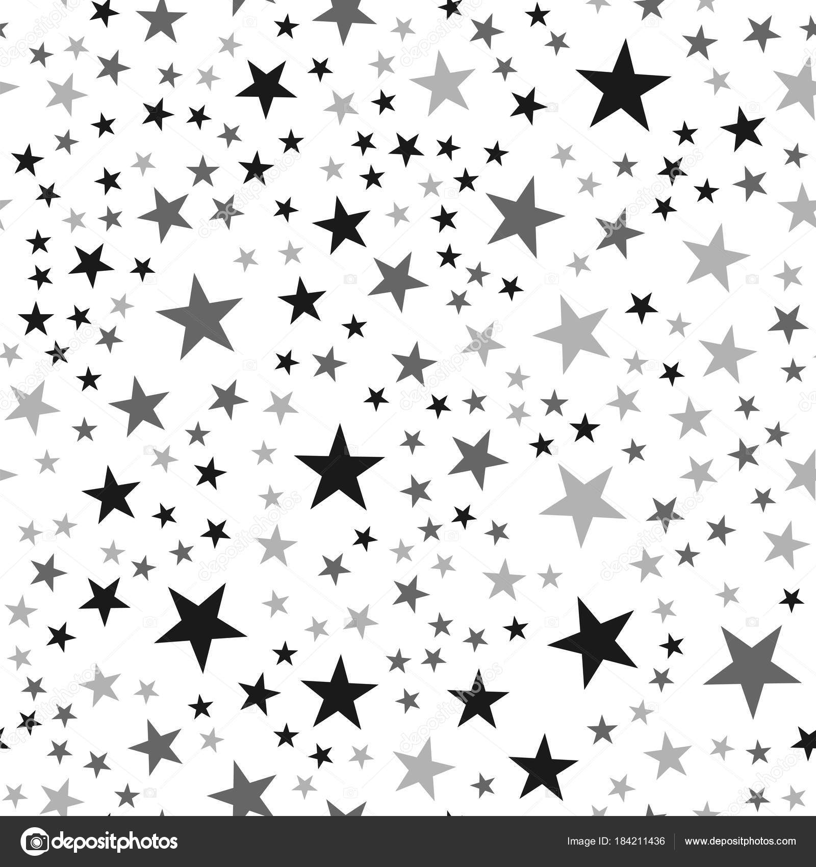 Black And White Abstract Stars