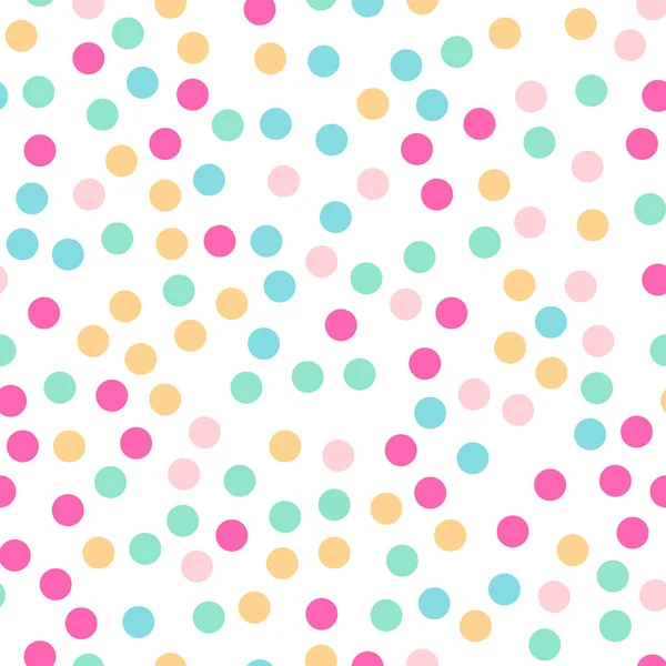 Colorful polka dots seamless pattern on white 16 background Appealing ...