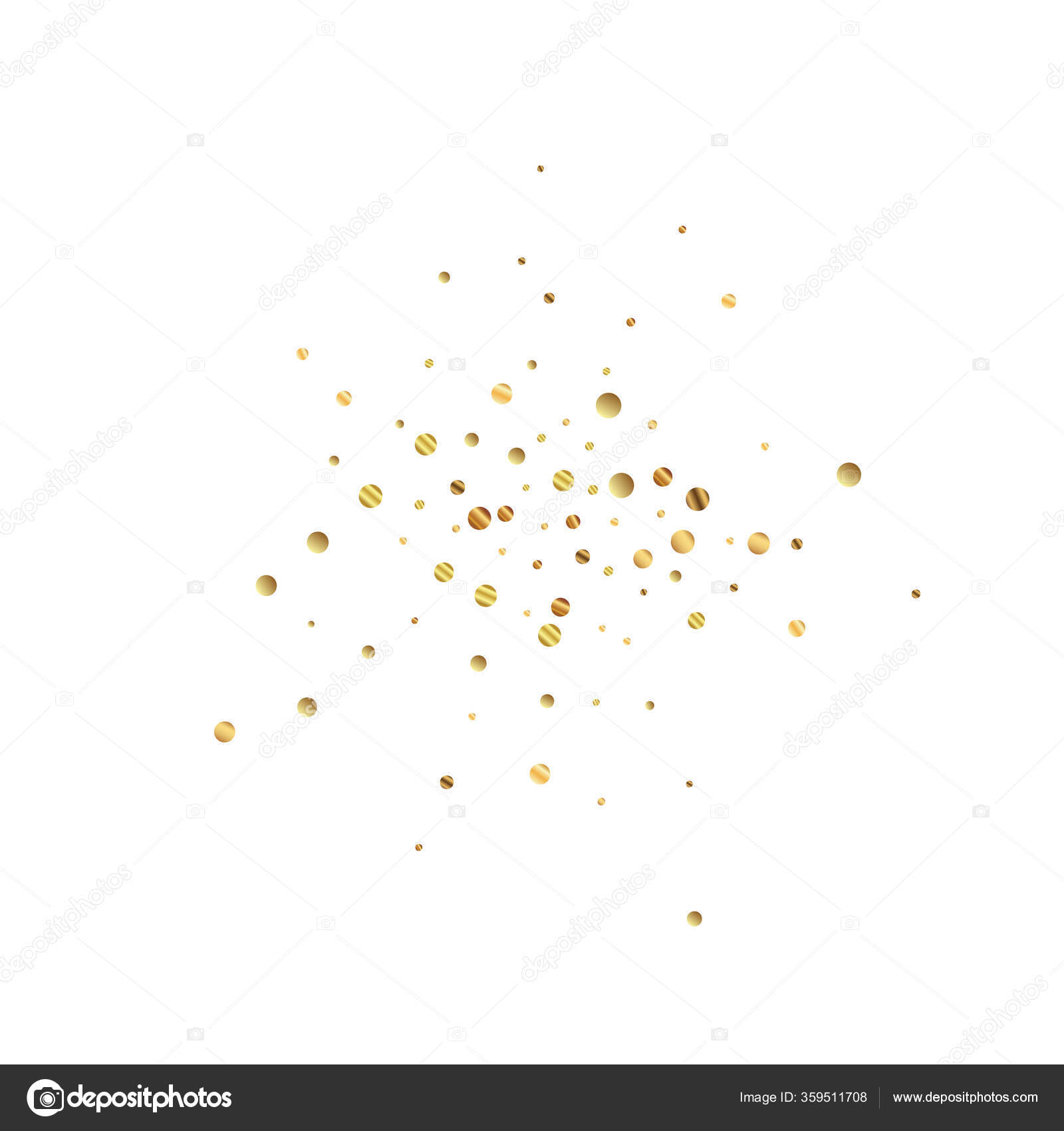 Sparse gold confetti luxury sparkling confetti. Sc Stock Vector Image ...