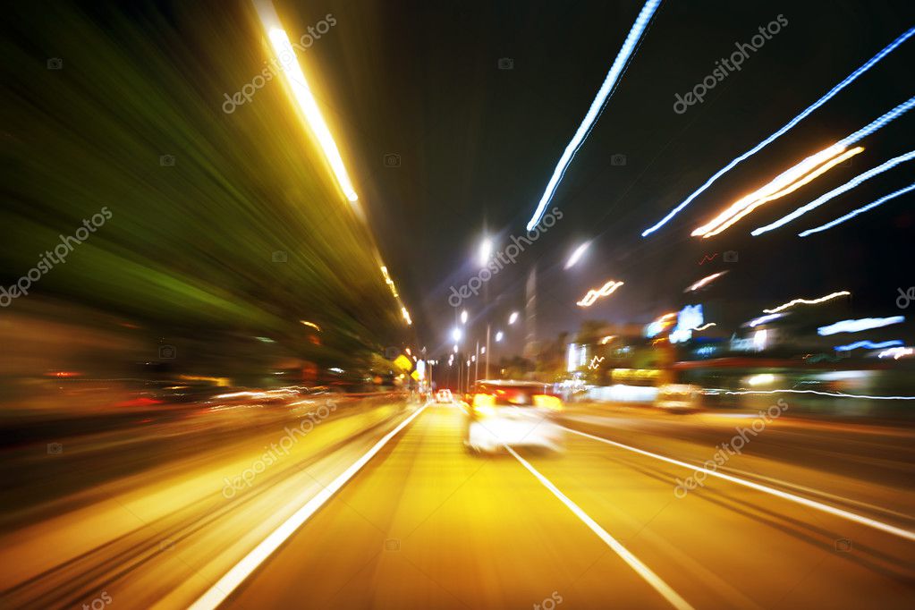 Blurred urban road Stock Photo by ©jamesteohart 125739606