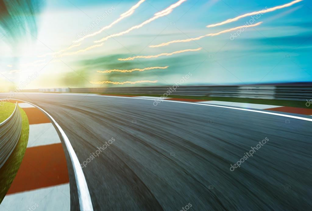 Motion blurred race track — Stock Photo © jamesteohart #125943232
