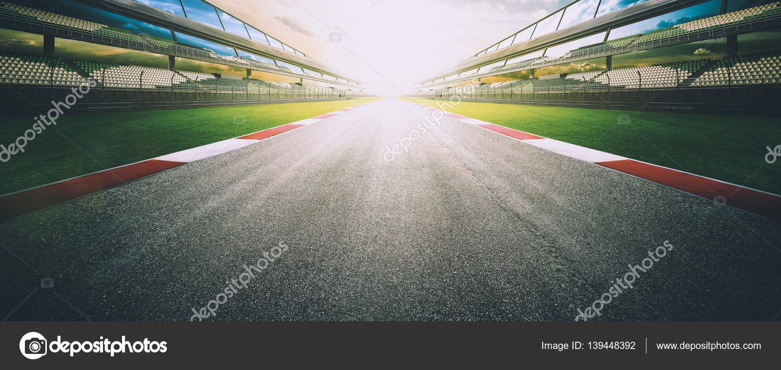 Empty Race Track Wallpaper
