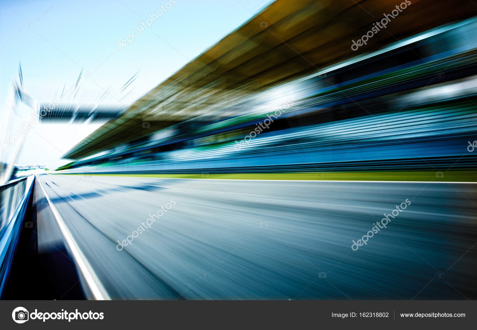 Racetrack Motion Blur Racing Sport Background Stock Photo by ...