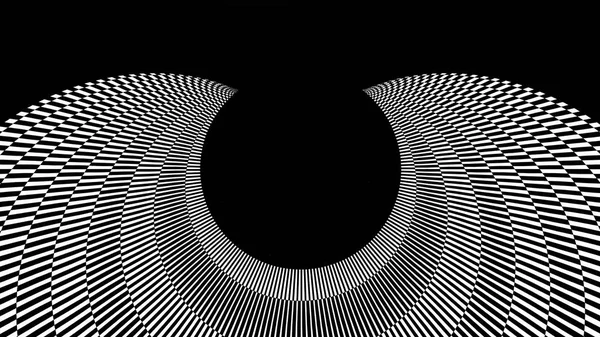 Black and White Radial Checker Illustration - Stock Image - Everypixel