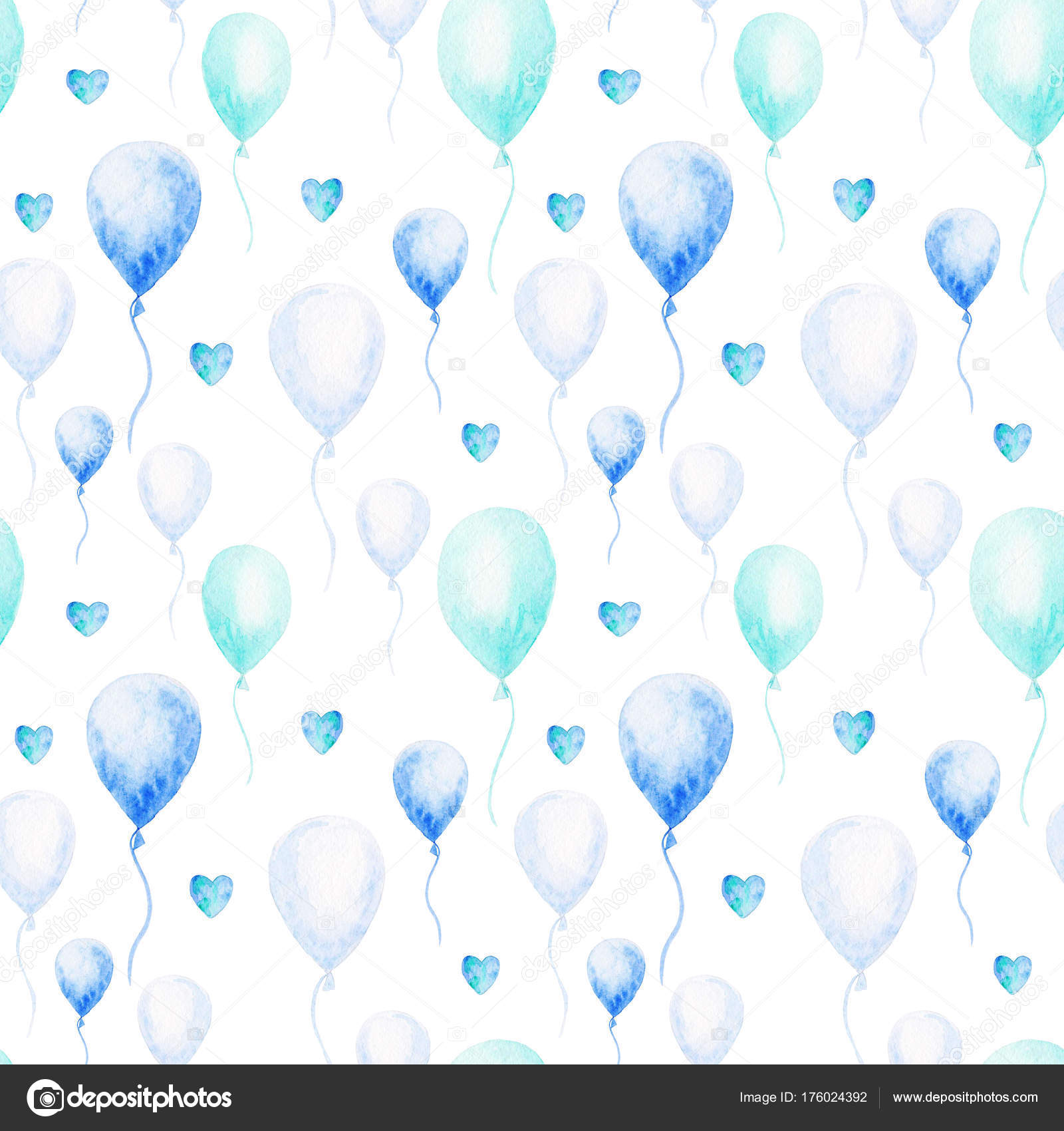 Images: baby shower to print | Watercolor baby shower pattern. Blue ...